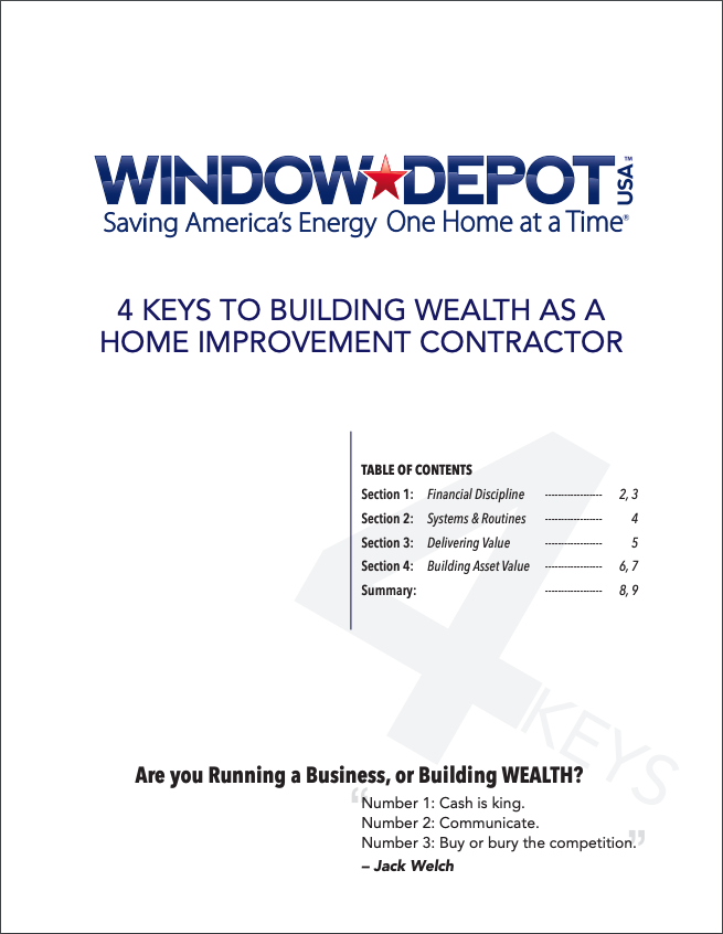 4 Keys to Building Wealth | windowdepotusa.partners
